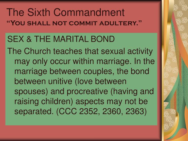 Ppt The Sixth And The Ninth Commandments Powerpoint Presentation Id
