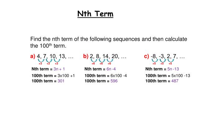PPT - Nth Term PowerPoint Presentation - ID:4305670 PPT - Nth Term PowerPoint Presentation - ID:4305670