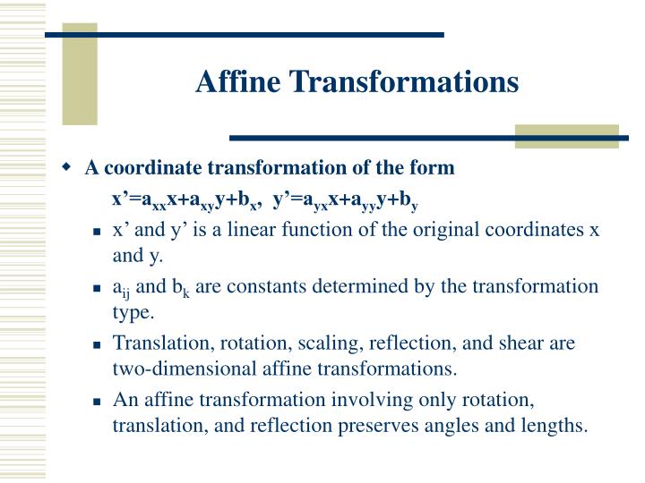 Ppt Two Dimensional Geometric Transformations Powerpoint Presentation