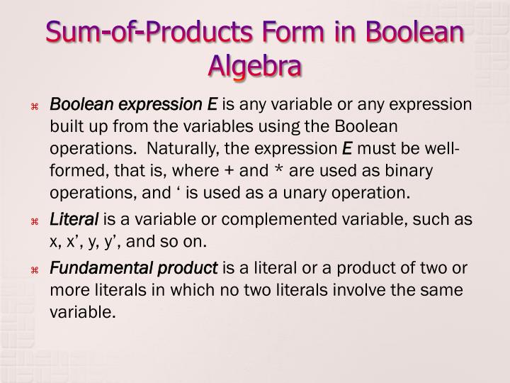 Ppt Boolean Algebra Powerpoint Presentation Id 4845690