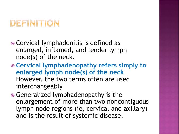 Ppt Cervical Lymphadenopathy Powerpoint Presentation Id 4847833
