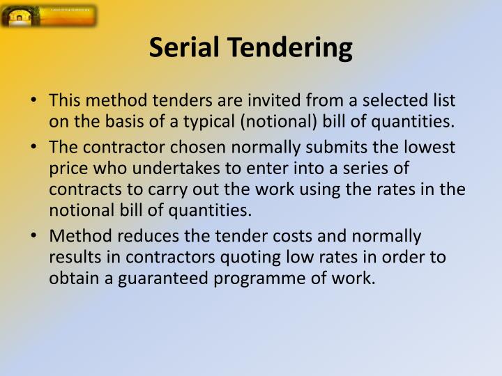PPT - Selecting A Contractor - Types Of Tendering PowerPoint ... PPT - Selecting A Contractor - Types Of Tendering PowerPoint ...