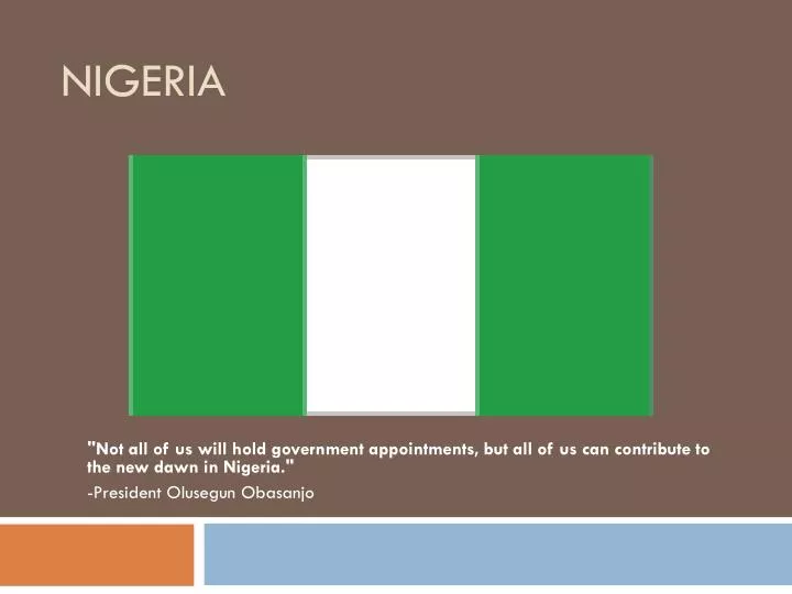 PPT - Nigeria PowerPoint Presentation, free download - ID:3605193