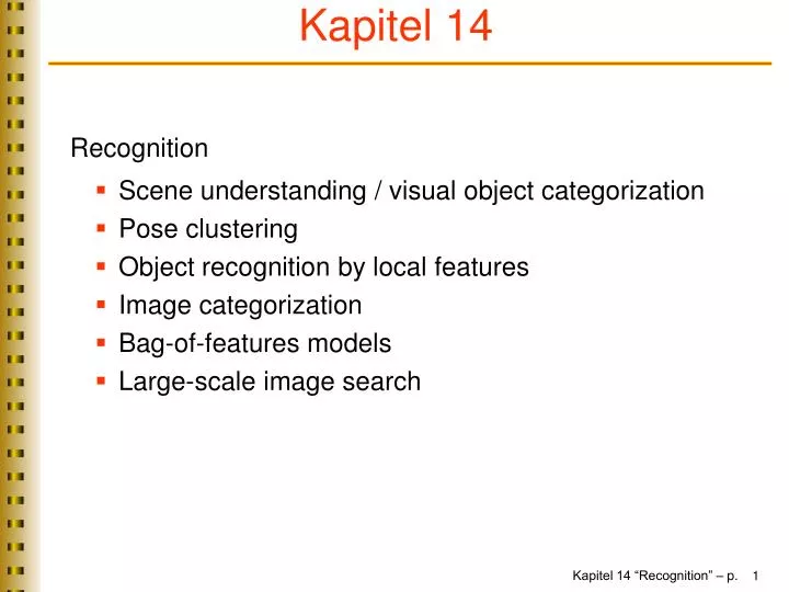 Ppt Recognition Scene Understanding Visual Object Categorization Pose Clustering Powerpoint 5600