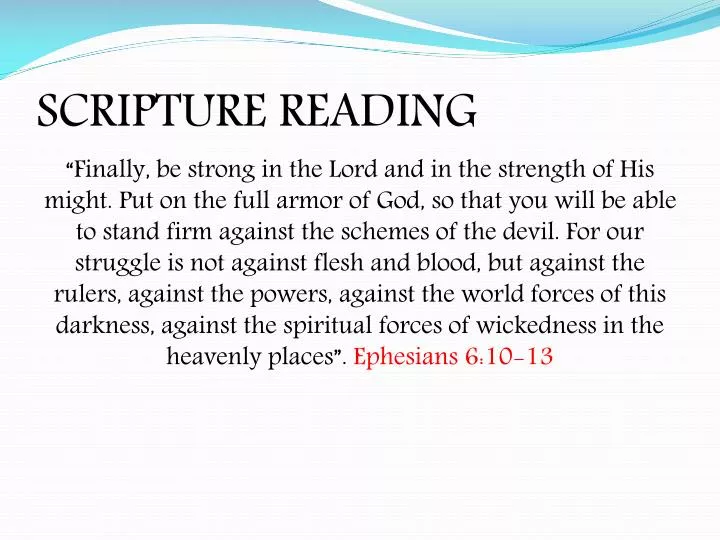 PPT - SCRIPTURE READING PowerPoint Presentation, free download - ID:3605729