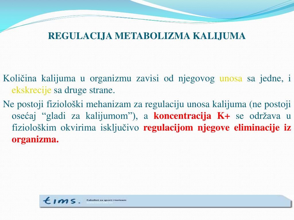 PPT - POREMEĆAJI METABOLIZMA KALIJUMA Doc . dr. sc. med Dejan G ...