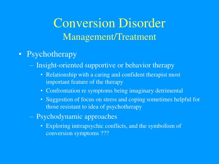 PPT - CONVERSION DISORDER PowerPoint Presentation - ID:3606426