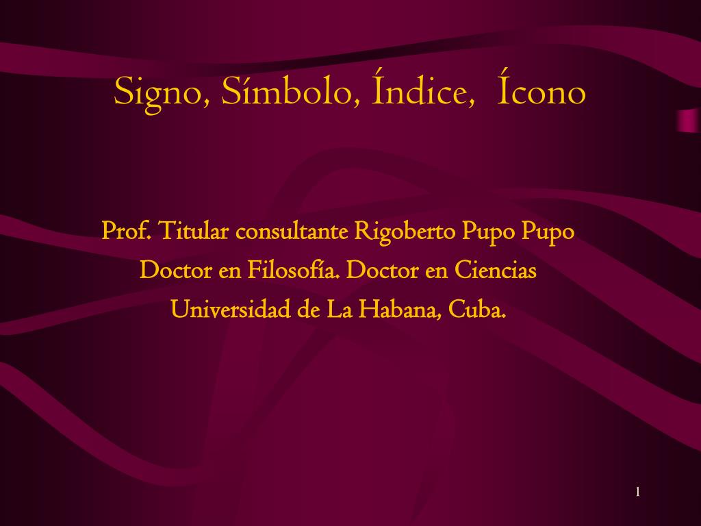 PPT - Signo, Símbolo, Índice, Ícono PowerPoint Presentation, free ...