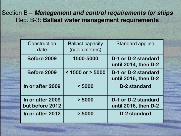 PPT - BALLAST WATER MANAGEMENT PowerPoint Presentation - ID:3607079