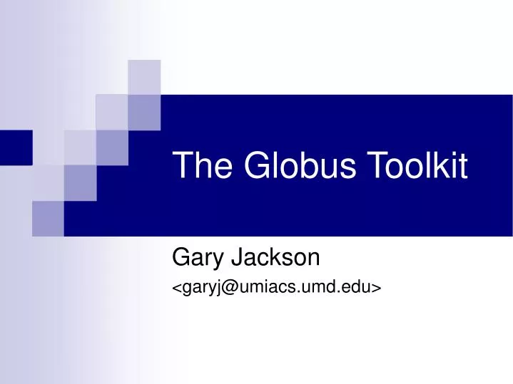 PPT - The Globus Toolkit PowerPoint Presentation, free download - ID:3607104
