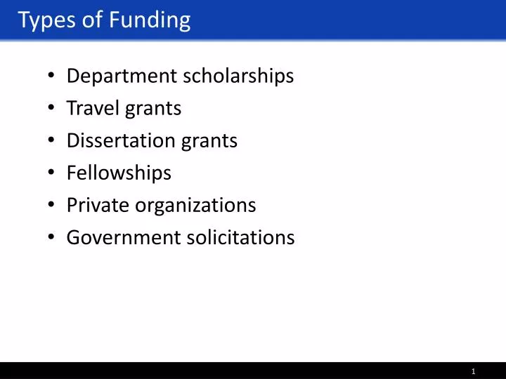 PPT - Types of Funding PowerPoint Presentation, free download - ID:3607265