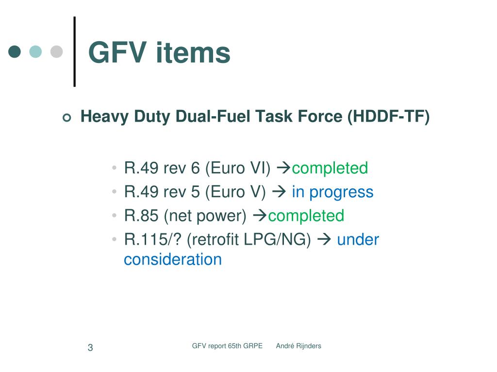 PPT - Informal Group on Gaseous Fuelled Vehicles (GFV) PowerPoint ...