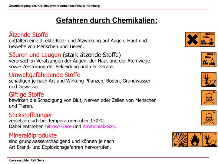 PPT - Gefahren der Einsatzstelle PowerPoint Presentation - ID:3607952