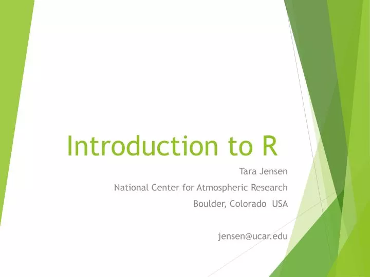 PPT - Introduction to R PowerPoint Presentation, free download - ID:3608051