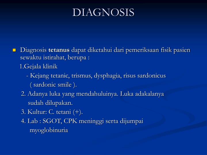 PPT - TETANUS PowerPoint Presentation - ID:3608553