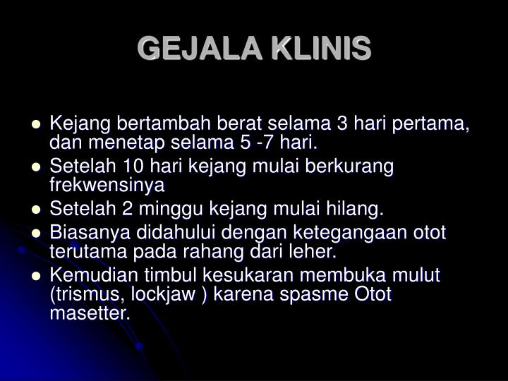 PPT - TETANUS PowerPoint Presentation - ID:3608553
