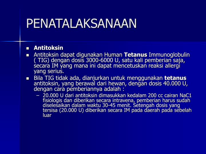 PPT - TETANUS PowerPoint Presentation - ID:3608553