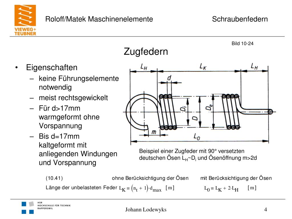 PPT - Schraubenfedern PowerPoint Presentation, free download - ID:3608715