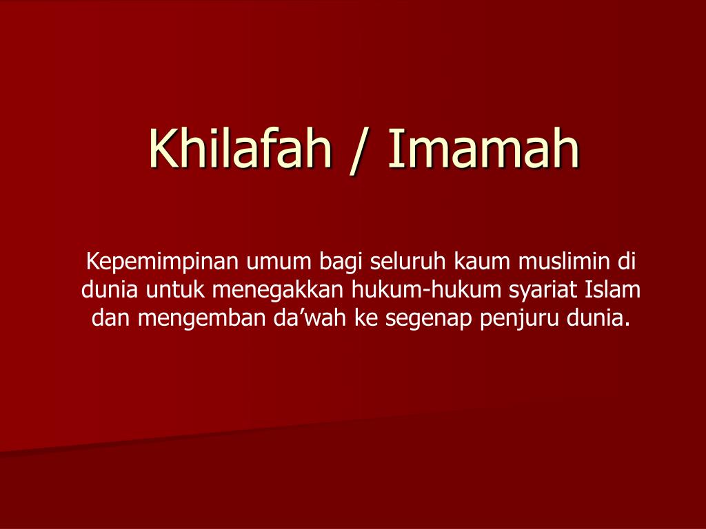 PPT - MENGENAL NEGARA Khilafah Islamiyah PowerPoint Presentation, free ...
