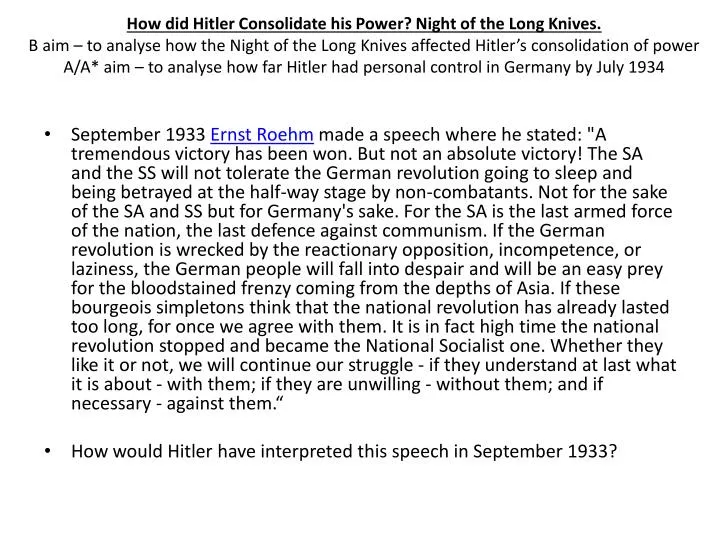 PPT - What is the difference between the SS and the SA? PowerPoint ...