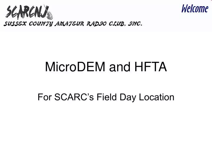 PPT - MicroDEM and HFTA PowerPoint Presentation, free download - ID:3610323