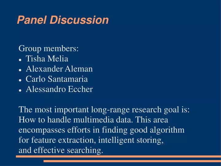 PPT - Panel Discussion PowerPoint Presentation, free download - ID:3610395