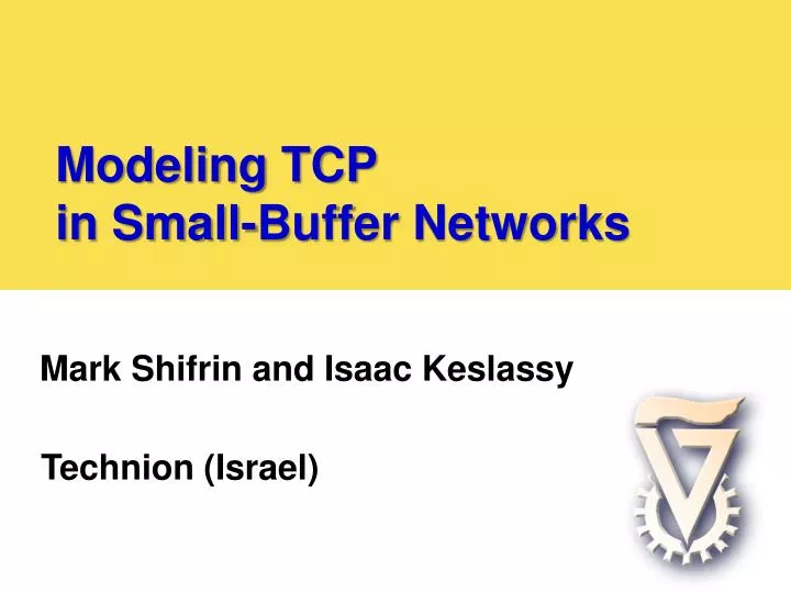 PPT - Modeling TCP in Small-Buffer Networks PowerPoint Presentation, free download - ID:3611137