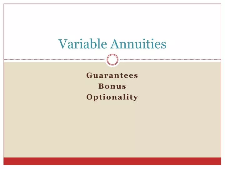 PPT - Variable Annuities PowerPoint Presentation, free download - ID ...