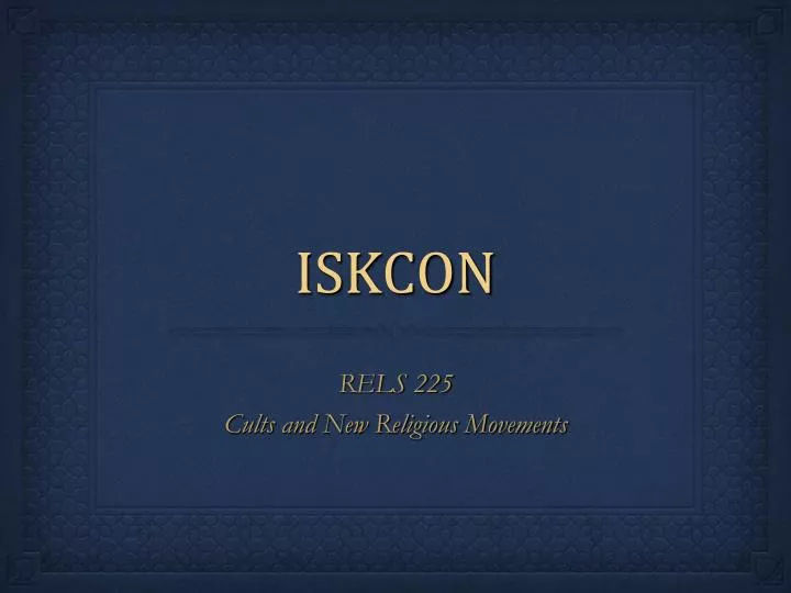 PPT - ISKCON PowerPoint Presentation, free download - ID:3611570