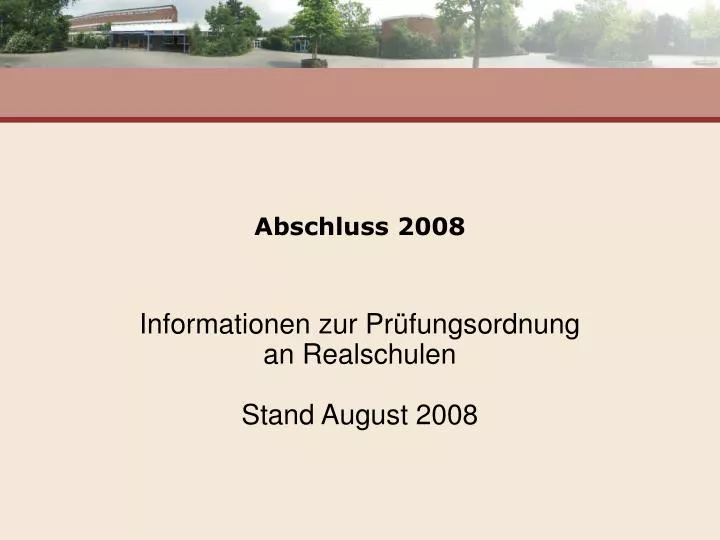 PPT - Abschluss 2008 PowerPoint Presentation, free download - ID:3612800