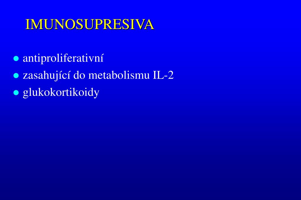 PPT - IMUNOTERAPIE (IMUNOMODULACE) základní postupy PowerPoint ...