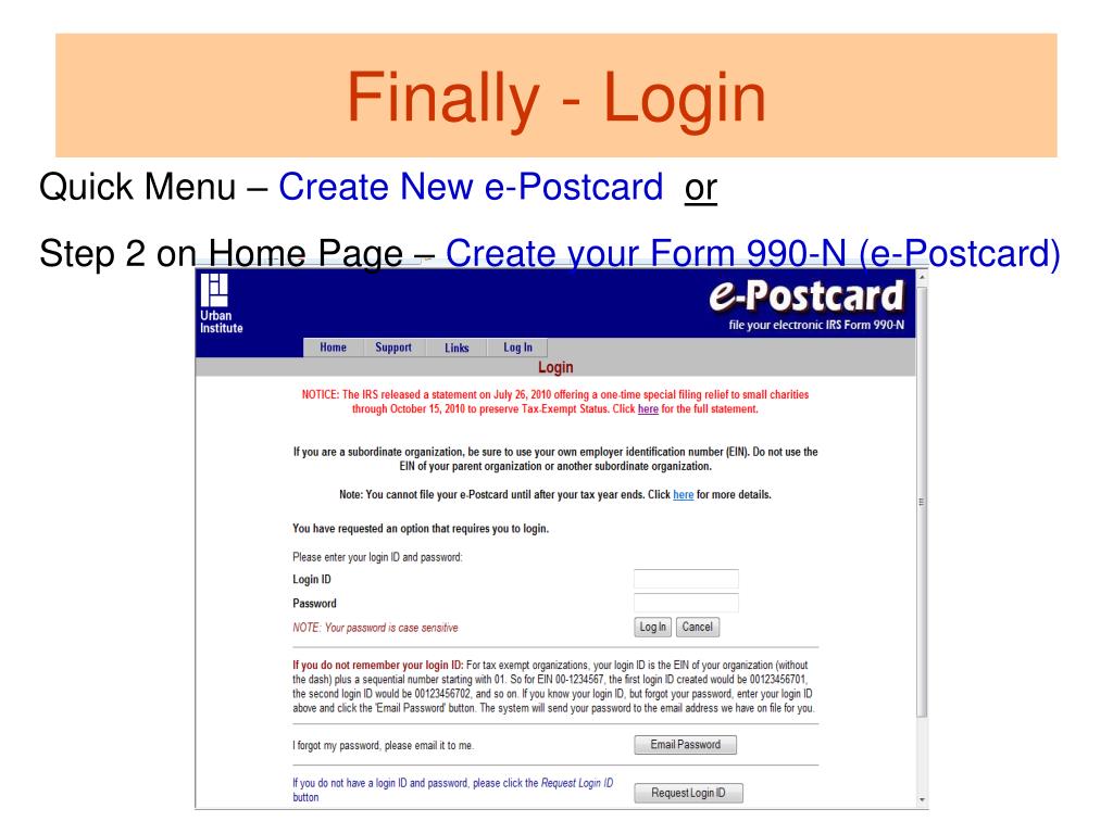 PPT - Welcome to IRS & e-990 filing We’re here to help you! PowerPoint ...
