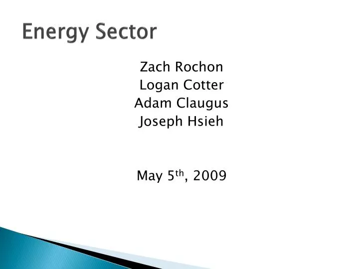 PPT - Energy Sector PowerPoint Presentation, free download - ID:3616816