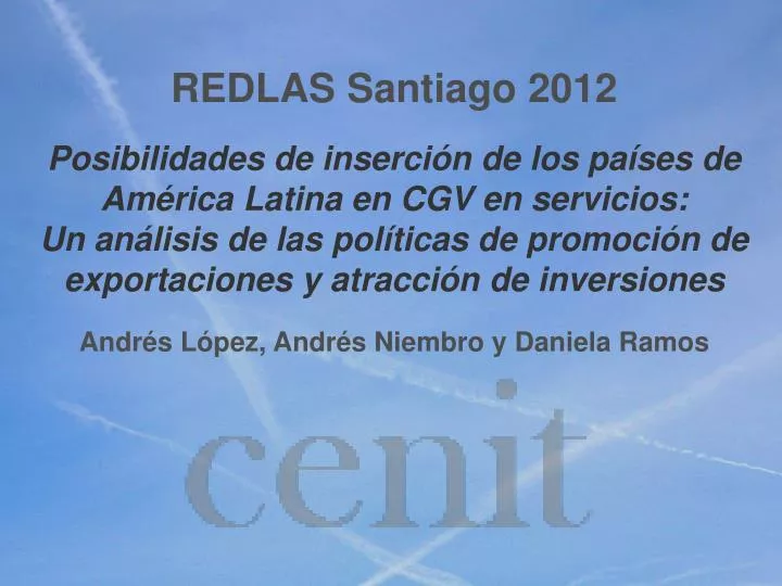 PPT - REDLAS Santiago 2012 PowerPoint Presentation, free download - ID ...