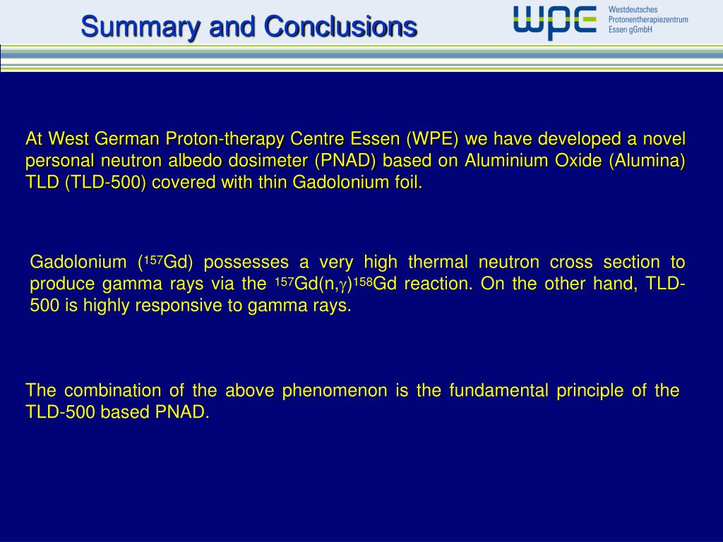 PPT - A personnel neutron albedo dosimeter badge using aluminum oxide ...