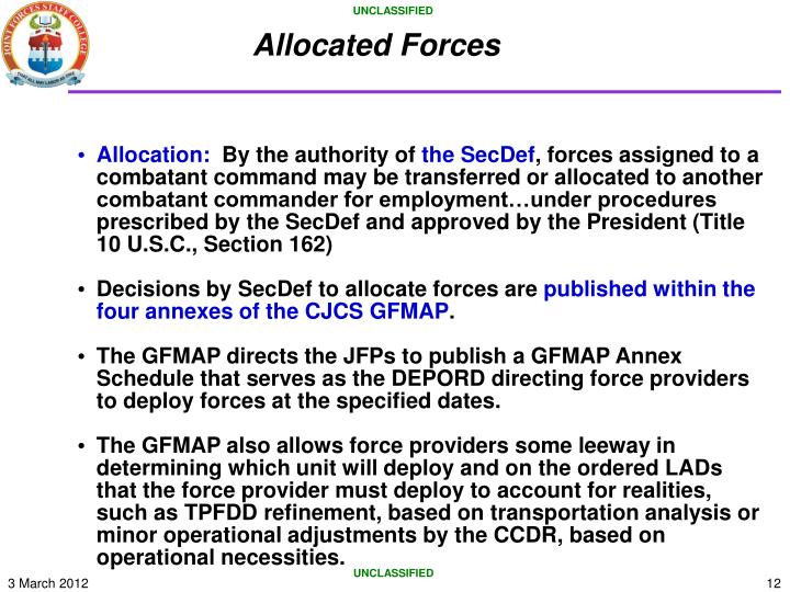 PPT - Introduction to Global Force Management (U) PowerPoint ...