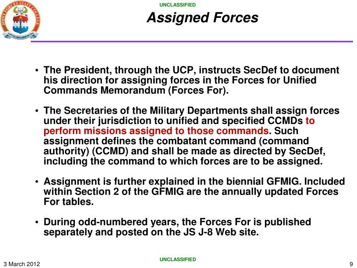 PPT - Introduction to Global Force Management (U) PowerPoint ...