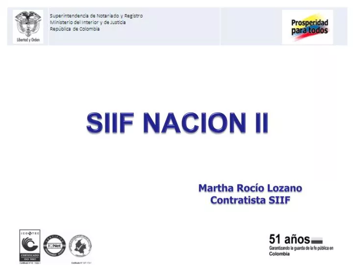 PPT - SIIF NACION II PowerPoint Presentation, free download - ID:3623602