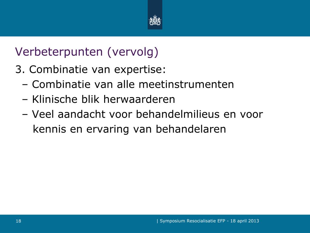 PPT - Symposium Resocialisatie EFP 18 april 2013 PowerPoint ...
