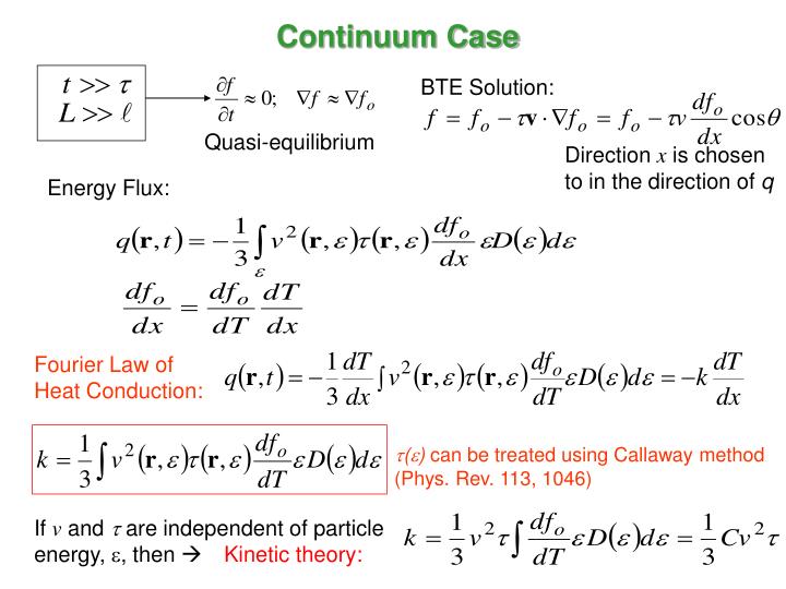 PPT - Boltzmann Transport Equation for Particle Transport PowerPoint ...