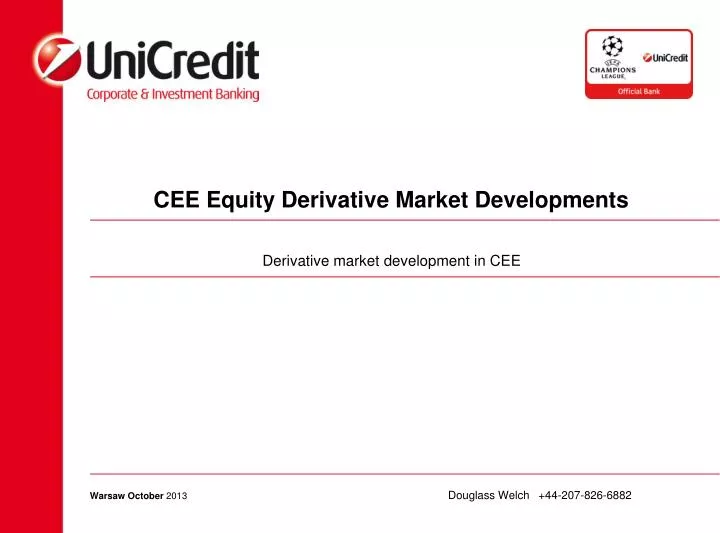 PPT - CEE Equity Derivative Market Developments PowerPoint Presentation ...