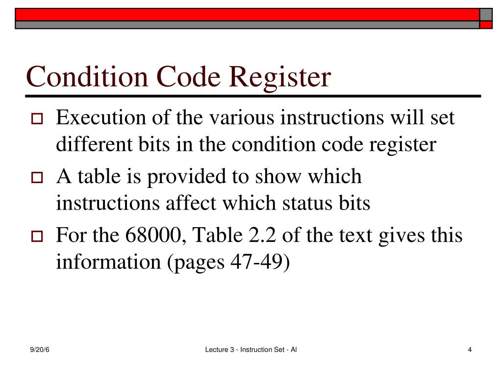 PPT - 68000 Instruction Set PowerPoint Presentation, free download - ID ...