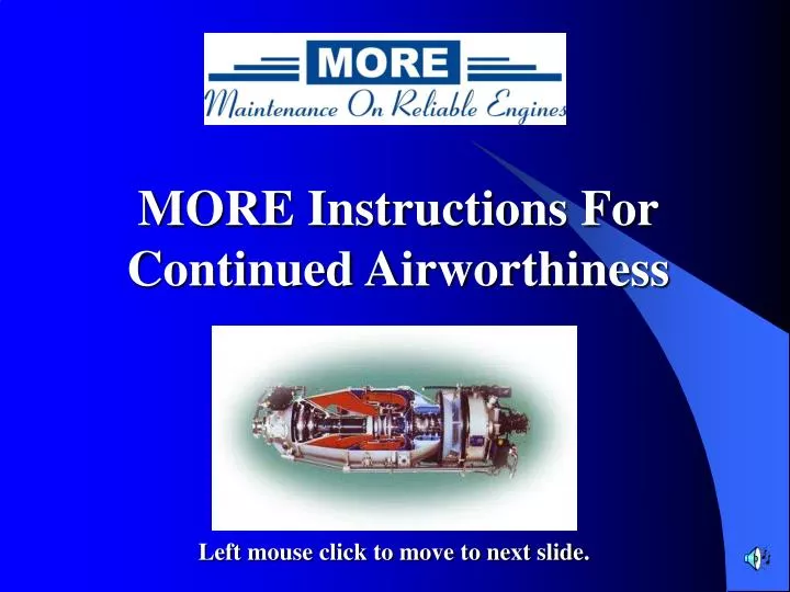 PPT - MORE Instructions For Continued Airworthiness PowerPoint ...