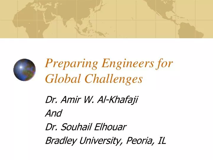 PPT - Preparing Engineers for Global Challenges PowerPoint Presentation ...