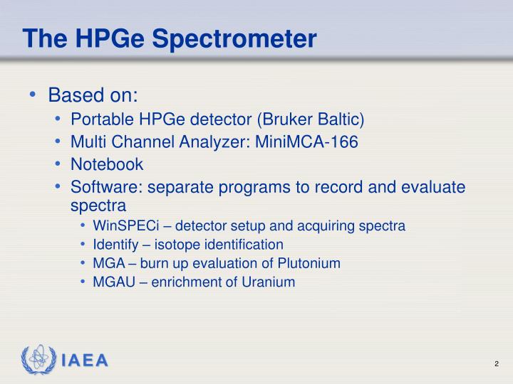 PPT - Operational Training on HPGe Detection System Bruker Baltic HPGe ...