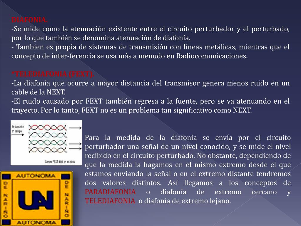 PPT - TEMAS: *TELEDIAFONIA (FEXT). PowerPoint Presentation, free ...