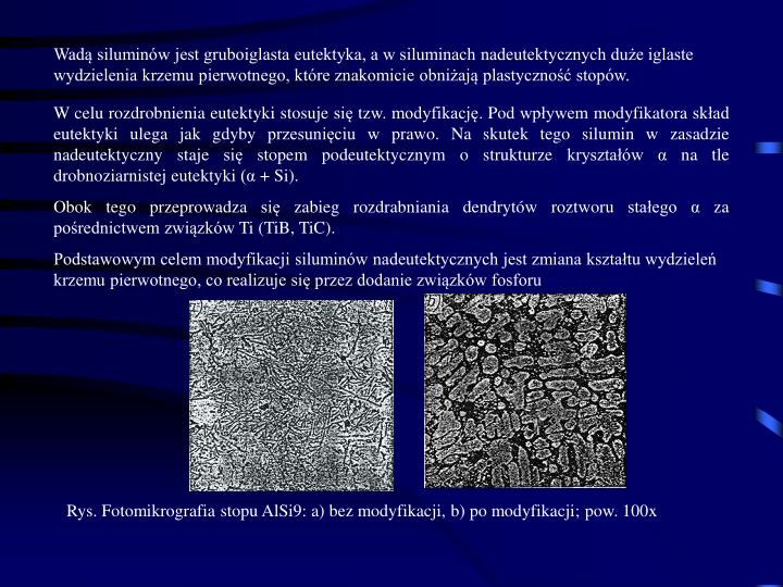 PPT - Odlewnicze stopy aluminium Siluminy PowerPoint Presentation - ID ...