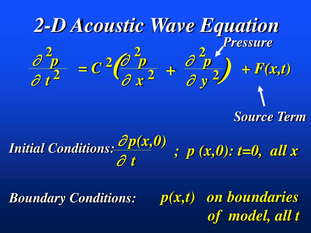 Ppt I 2 Finite Difference Approximation To Wave Equation Powerpoint