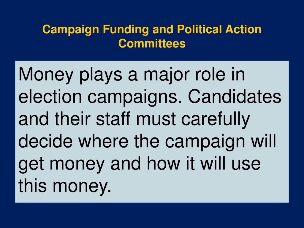 PPT - Section 1: Election Campaigns Section 2: Campaign Funding and ...