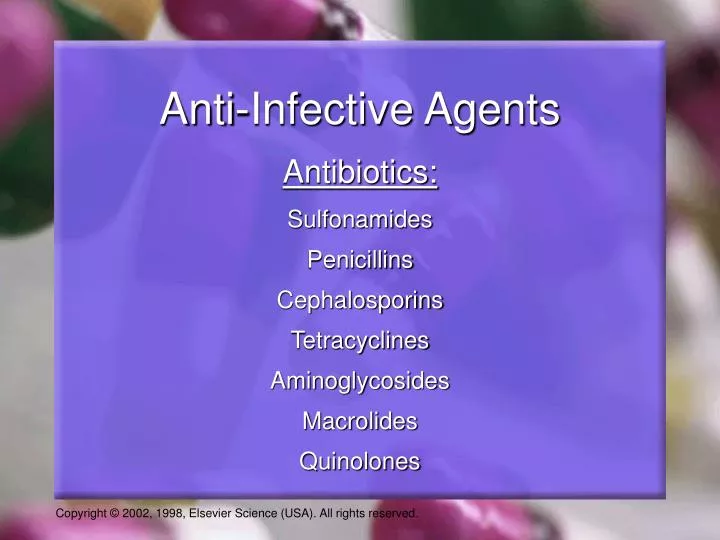 PPT - Anti-Infective Agents PowerPoint Presentation, free download - ID ...